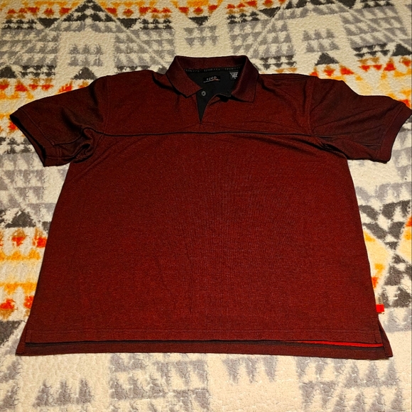 Izod | Shirts | Izod Xfg Polo Shirt Large Golf Burgundy With Black ...